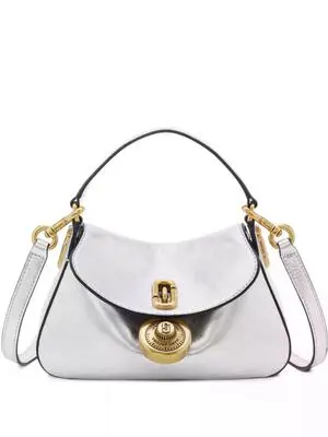 Marc Jacobs Padlock Leather Crossbody Bag - Silver
