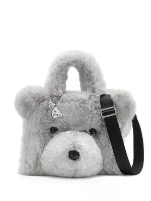 Marc Jacobs The Tote Faux-fur Teddy-motif Tote Bag - Grey