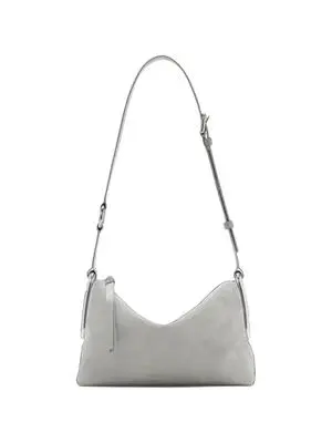 Marc Jacobs Suede Carabiner Shoulder Bag - Grey