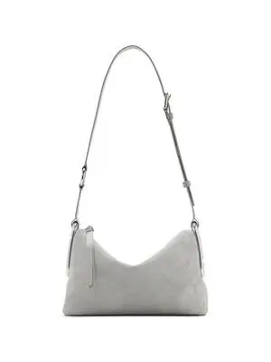 Marc Jacobs Suede Carabiner Shoulder Bag - Grey