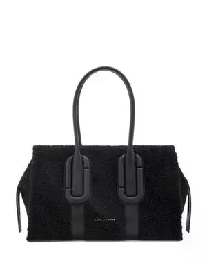 Marc Jacobs City Teddy-texture Tote Bag Black