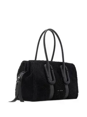 Marc Jacobs City Teddy-texture Tote Bag - Black