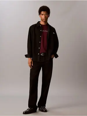 Calvin Klein Metallic Logo Graphic Tee - Raspberry Truffle