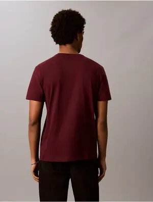 Calvin Klein Metallic Logo Graphic Tee - Raspberry Truffle