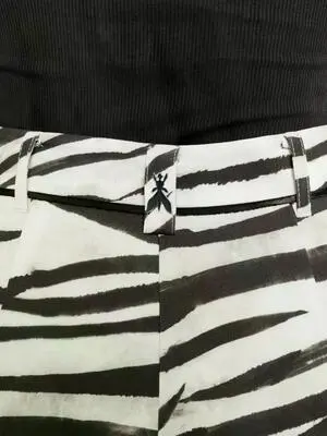 Patrizia Pepe Zebra-print Twill Trousers