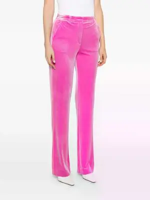 Patrizia Pepe Straight-leg Velvet Trousers