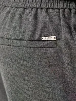 Guess Alton Elasticated-waistband Pressed-crease Trousers