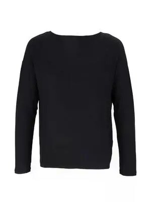 Majestic Filatures Boat-neck Long-sleeve T-shirt - Black