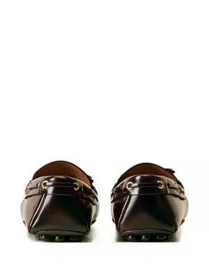 Car Shoe Tasselled Brushed-leather Loafers