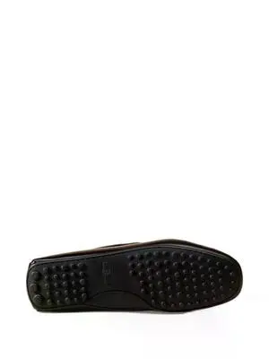 Car Shoe Tasselled Brushed-leather Loafers