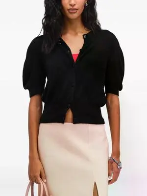 Marc Jacobs Puff-sleeve Cardigan - Black