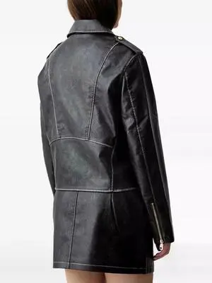 GAUDI Belted Biker Jacket - Black