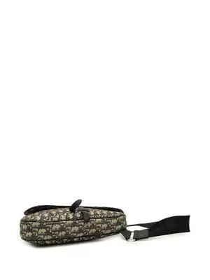 Dior 2022 Oblique Canvas Saddle Crossbody Bag