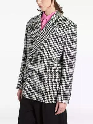 Junya Watanabe Houndstooth-pattern Double-breasted Jacket