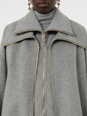 Max Mara Pure Wool Bomber Jacket With Removable Bib