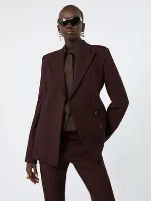 Max Mara Stretch Wool Tailored Jacket