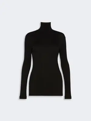 Max Mara Wool Jersey Polo-neck Sweater