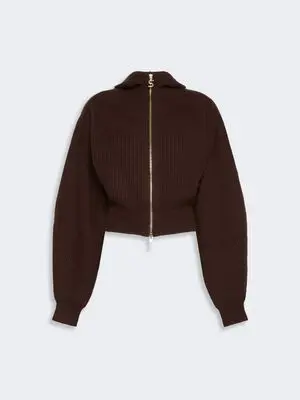 Max Mara Wool And Cashmere Hooded Cardigan