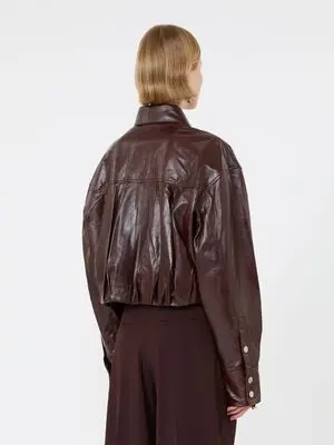 Max Mara Boxy Nappa Leather Shirt