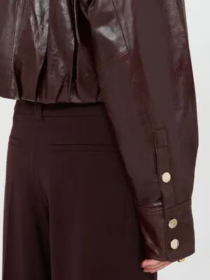 Max Mara Boxy Nappa Leather Shirt