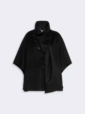 Max Mara Lightweight Cape In Double Pure Wool Drape