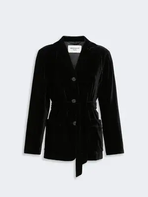 Max Mara Velvet Jacket With Belt
