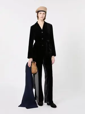 Max Mara Velvet Jacket With Belt
