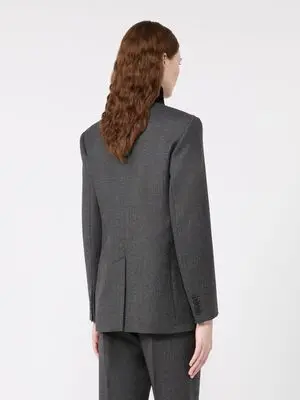 Max Mara Single-breasted Wool Tweed Jacket