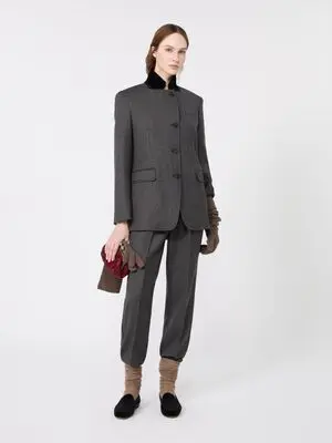 Max Mara Single-breasted Wool Tweed Jacket