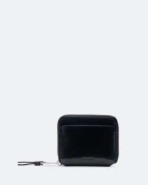 ALLSAINTS Clymer Large Leather Wallet - Blue