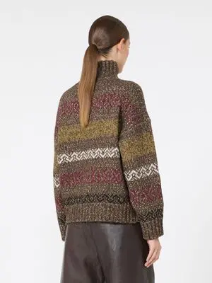 Max Mara Wool-cotton Turtleneck Sweater