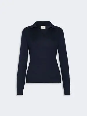 Max Mara Wool And Cashmere Yarn Polo Shirt