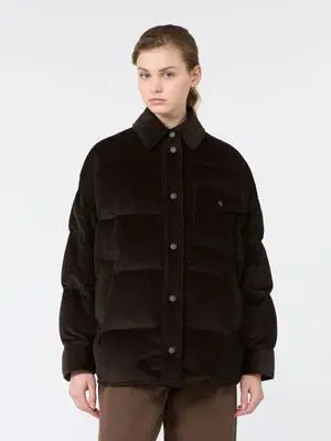 Max Mara Water-repellent Cotton Velvet Down Jacket