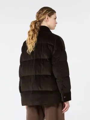 Max Mara Water-repellent Cotton Velvet Down Jacket