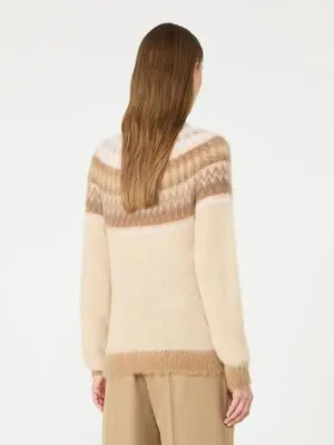 Max Mara Fair Isle Wool And Mohair Sweater