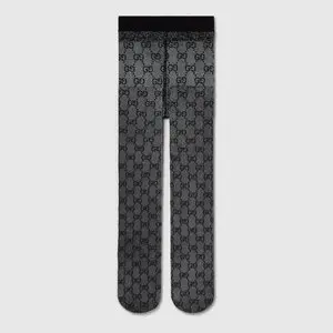 Gucci Gg Stretch Nylon Lamé Tights Nylon - Black