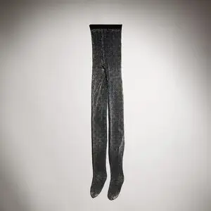 Gucci Gg Stretch Nylon Lamé Tights Nylon