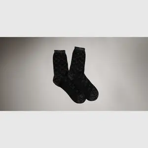 Gucci Gg Viscose Lamé Socks Fabric