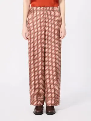 Max Mara Printed Silk Trousers
