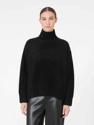 Max Mara Brushed Wool Polo-neck Sweater