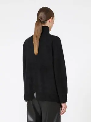 Max Mara Brushed Wool Polo-neck Sweater