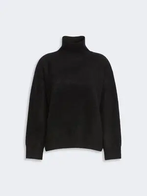 Max Mara Brushed Wool Polo-neck Sweater