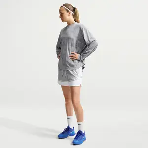 Nike Caitlin Standard Issue Womenâs Dri-fit 6" Game Curve Basketball Shorts - Grey