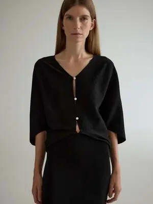HOUSE OF DAGMAR Draped Pearl Dress