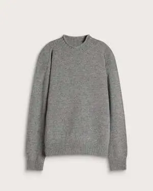 AARON LEVINE Merino Rollneck Jumper - Grey