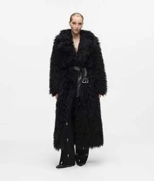 Karl Lagerfeld Long Faux-fur Coat