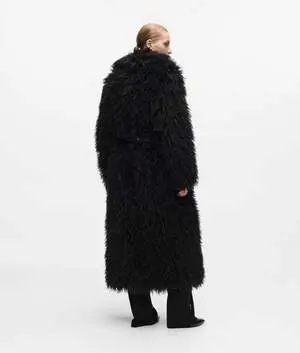 Karl Lagerfeld Long Faux-fur Coat