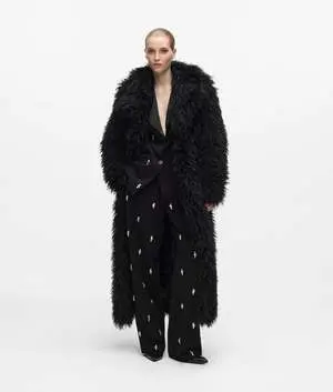 Karl Lagerfeld Long Faux-fur Coat