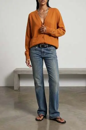 R13 Flared Jeans With Distressed Details