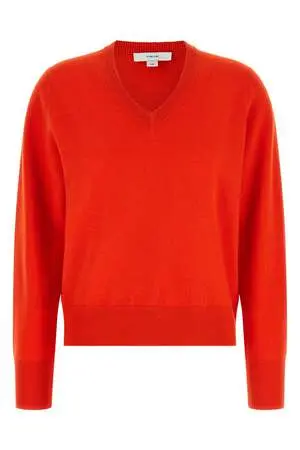 Vince Crimson Cashmere V-neck Sweater